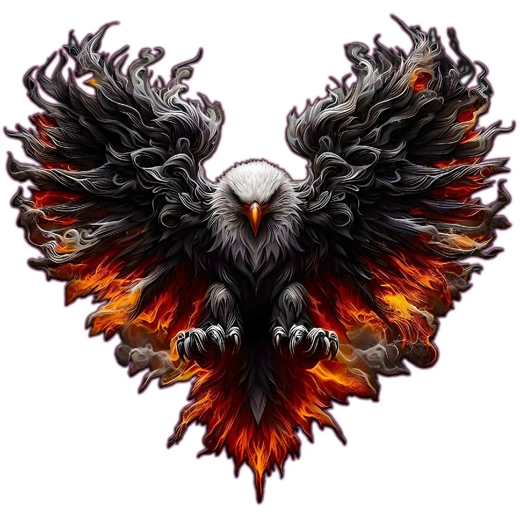 Flaming Eagle decal - Durable & High Quality Graphics – American ...