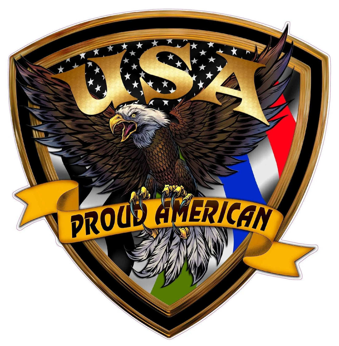 American flag eagle decal - Durable First Responder Crest – American ...