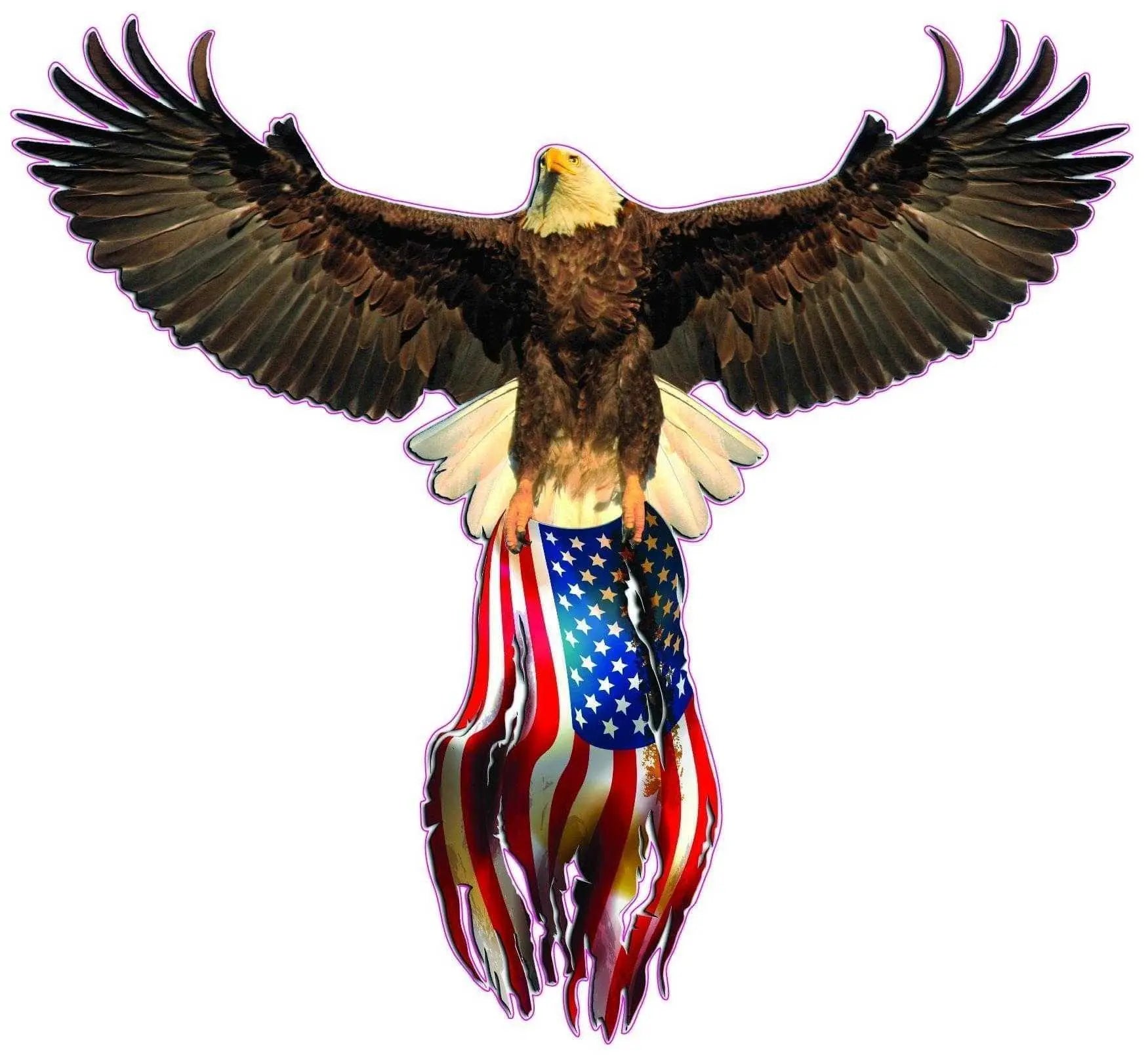 America Strong American Flag Bald Eagle decal | High Quality American ...